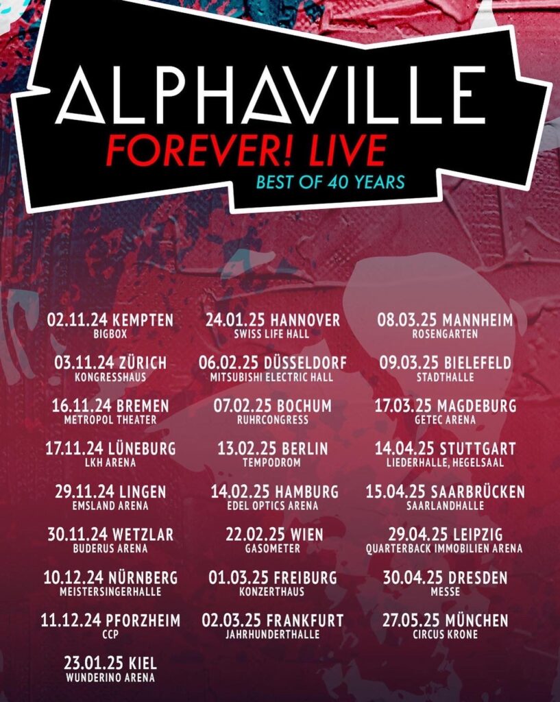 UPCOMING TOUR: ALPHAVILLE FOREVER! LIVE - BEST OF 40 YEARS - Welcome to ...